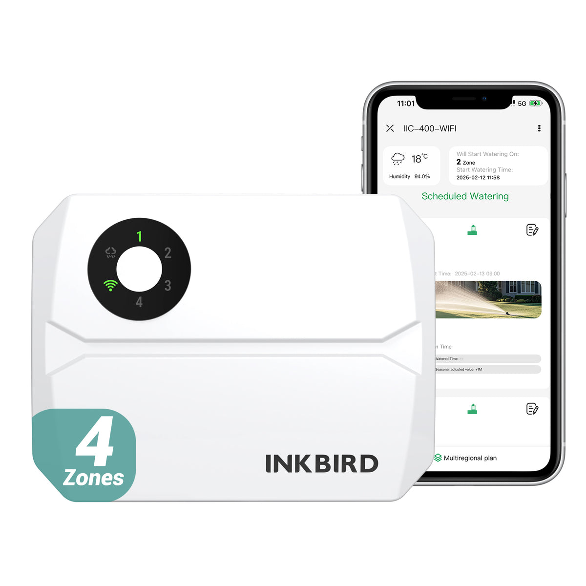 INKBIRD IIC-400-WIFI Indoor Sprinkler Controller WiFi Irrigation Syste — INKBIRD NZ