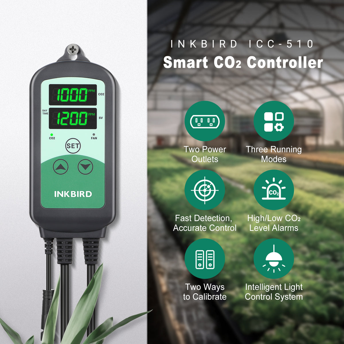 INKBIRD ICC-510 CO2 Controller Smart Carbon Dioxide Controller — INKBIRD NZ