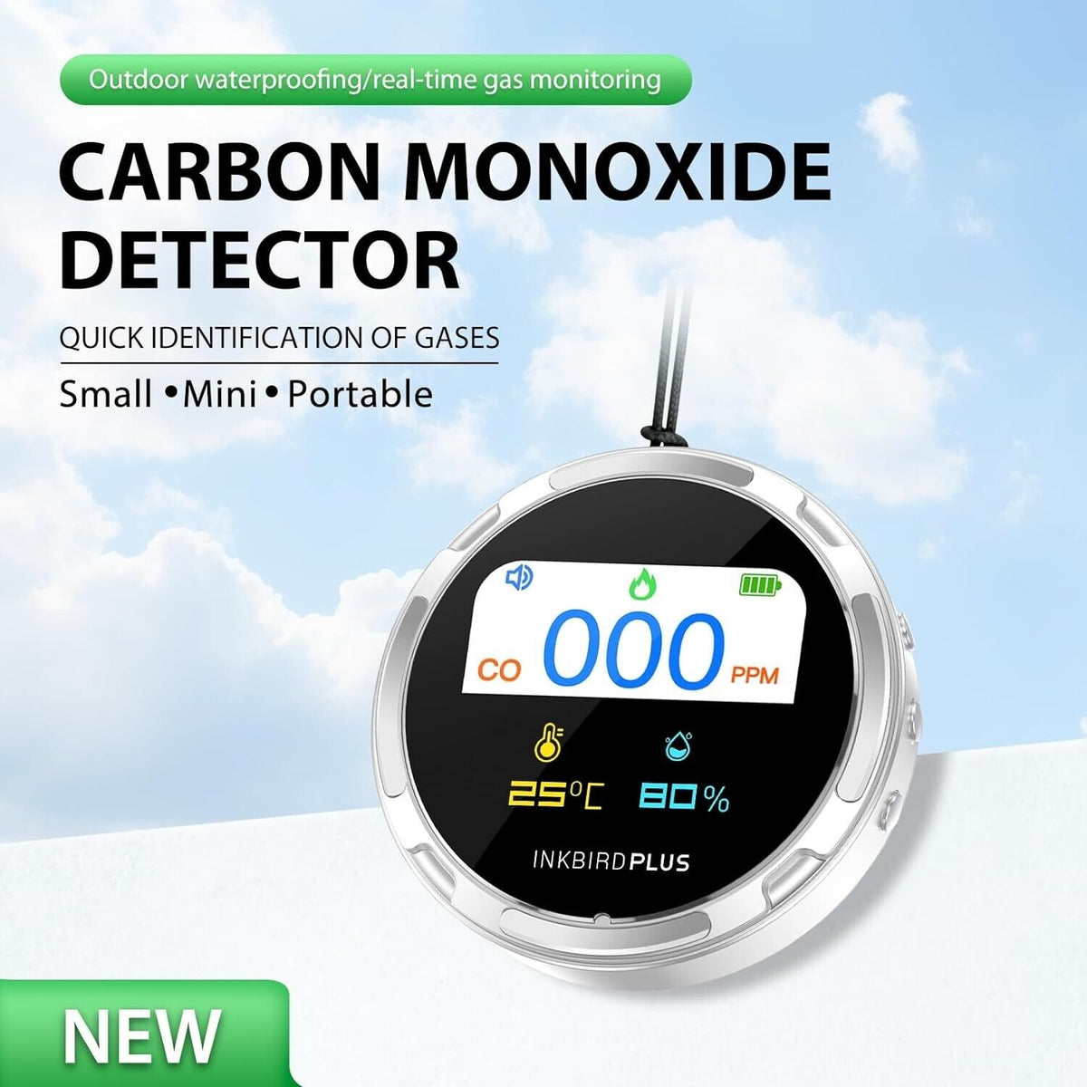 INKBIRDPLUS Portable Carbon Monoxide CO Detector HD10 3-in-1 — INKBIRD NZ