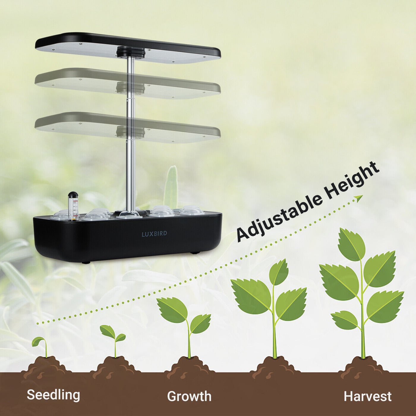 LUXBIRD Hydroponics Growing System Seed Germination Kit — INKBIRD NZ